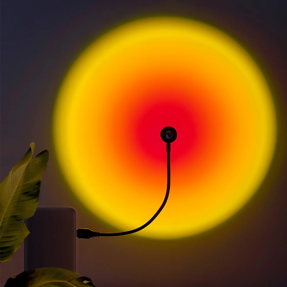 Sunset Projection Lamp Sunset Projector Night Light USB Port Power Led ...