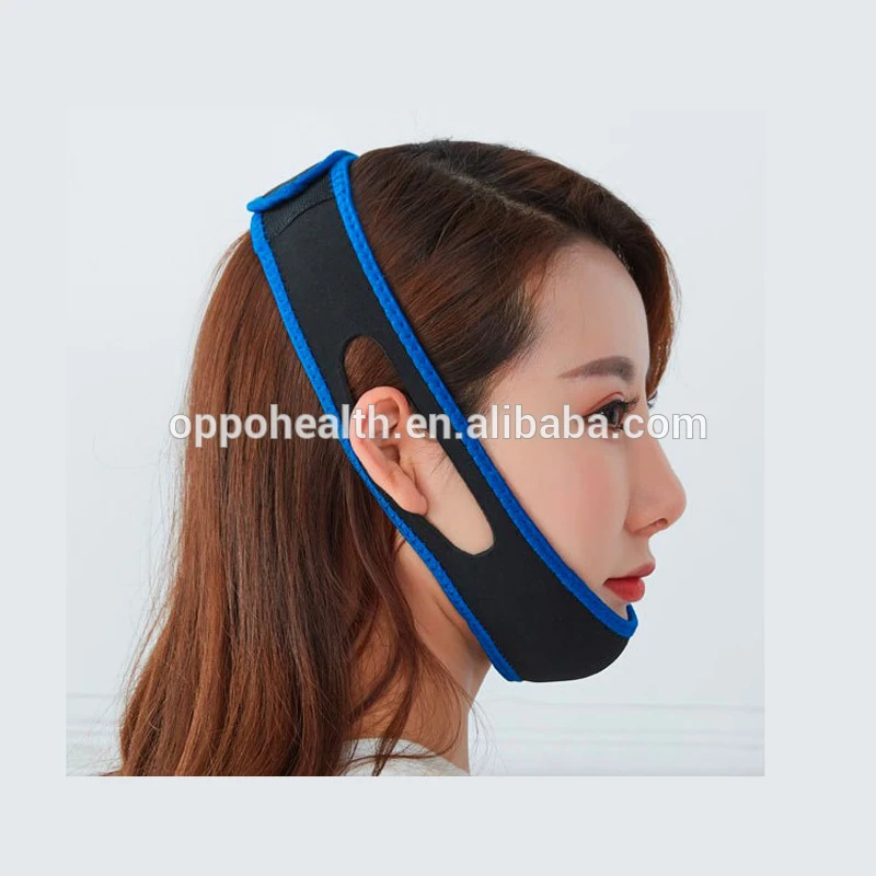 안티 코 고는 스트랩 얼굴 슬리밍 스트랩 무게 슬림 장치를 잃게 여성을위한 더블 턱 리프팅 벨트는 처진 피부를 제거합니다교정기