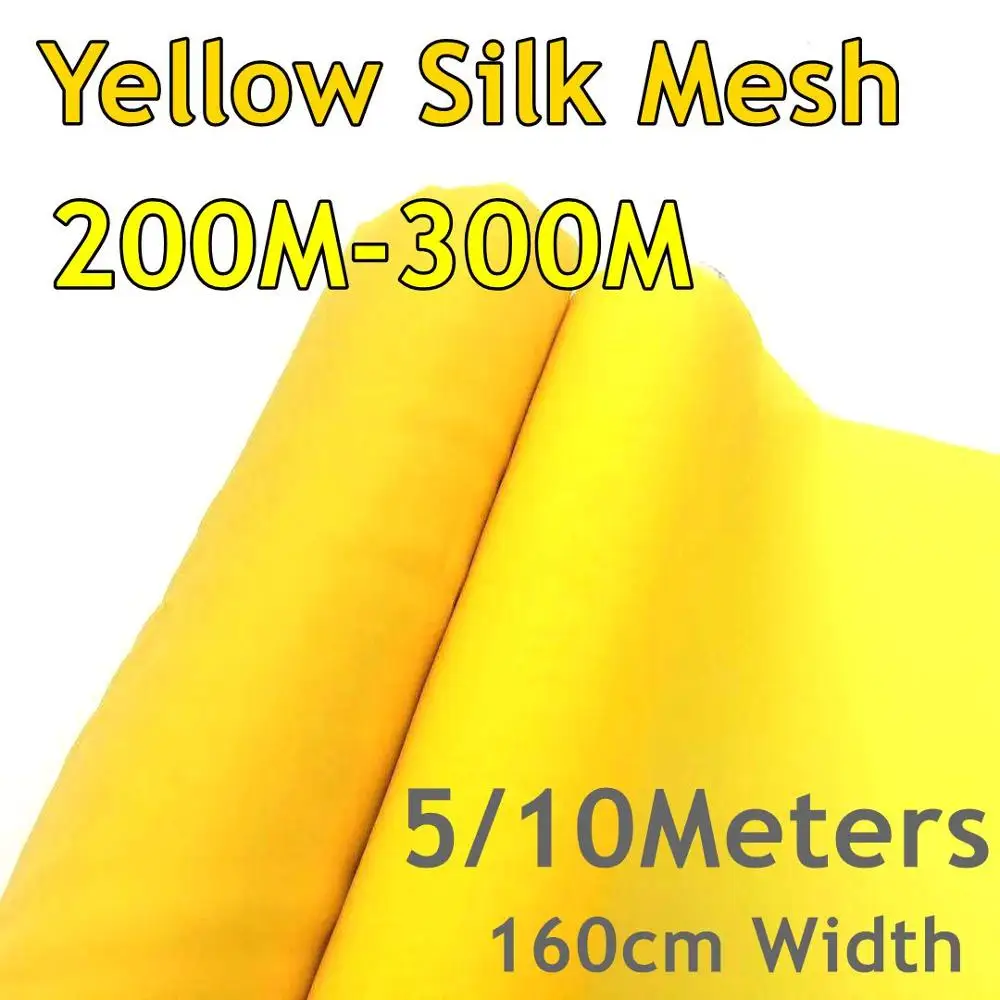 5-10-Meters-Yellow-64inches-160CM-Width-200M-250M-300M-Silk-Screen-Mesh ...