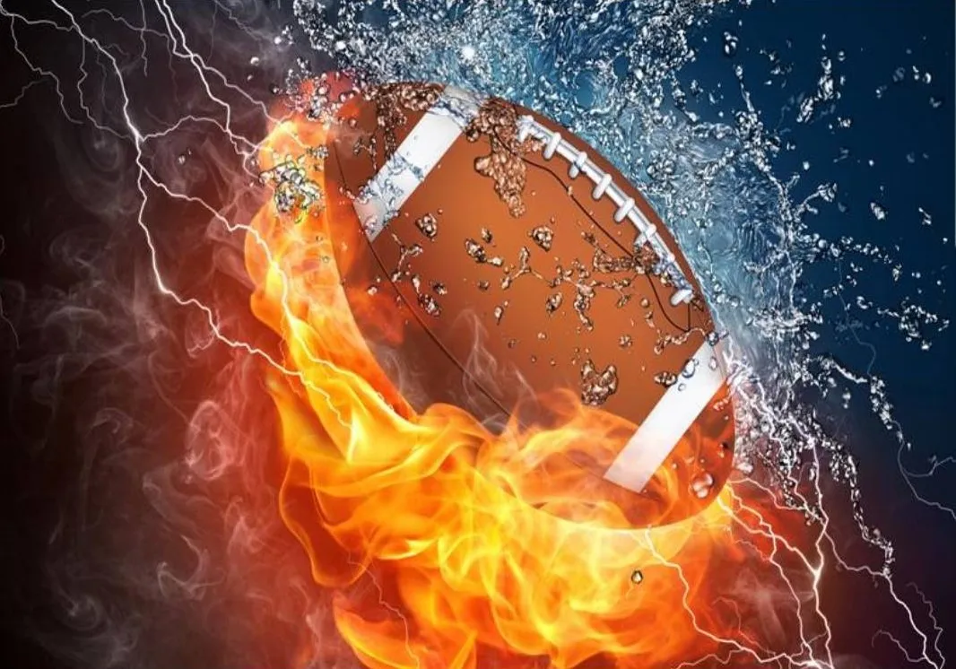 American Football On Fire