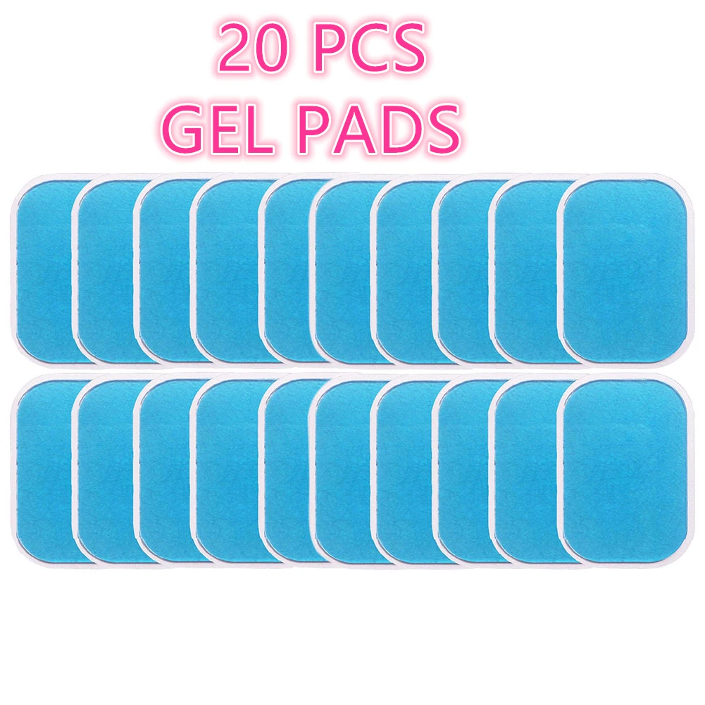 10-Pairs-20PCS-Replacement-Gel-Pads-For-EMS-Trainer-Abdominal-Muscle-Stimulator-Exerciser ...