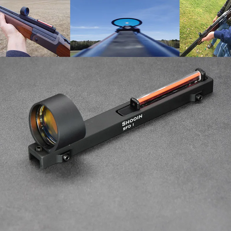 Shooin mira telescópica de fibra óptica para escopeta, Visor de Rifle ...