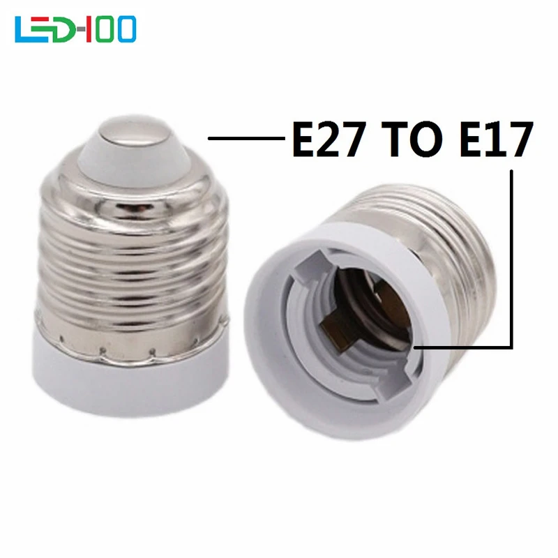 NEW High Quality Fireproof Material Lamp Base E27 to E17 Adapter ...