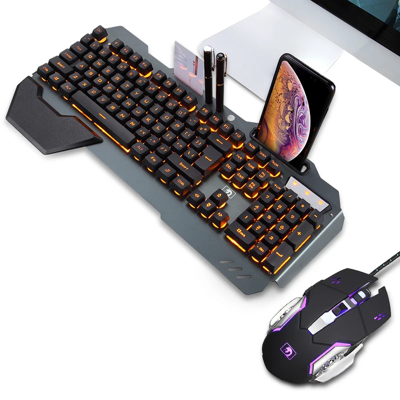 Semi-mechanical-Gamer-Keyboard-Kit-RGB-LED-Backlight-Plug-And-Play ...