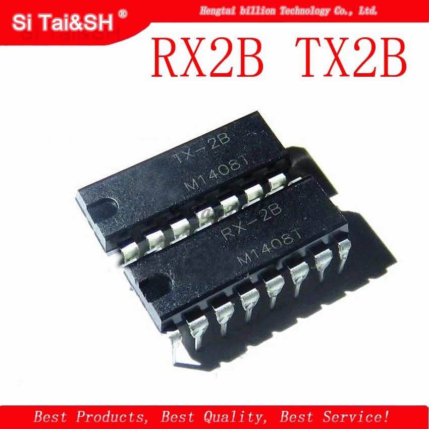 10pcs/lot=5pairs ( 5pcs RX-2B + 5pcs TX-2B ) RX2B TX2B DIP-16