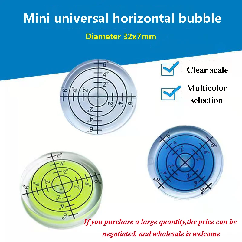 2pcs-Horizontal-Precision-Spirit-Bubble-Degree-Mark-Mini-Round-Bubble ...