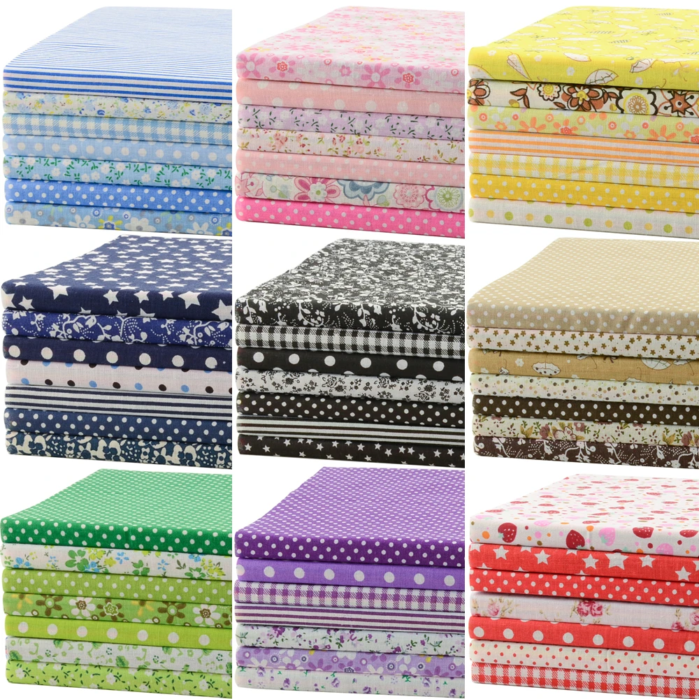 Teramila 7 Or 8 Pcs/set 30x30cm/25x25cm Sewing Cloth Telas Patchwork ...