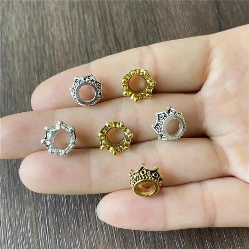 JunKang Zinc Alloy Crown Bead Cap Connection For Jewelry Making DIY ...