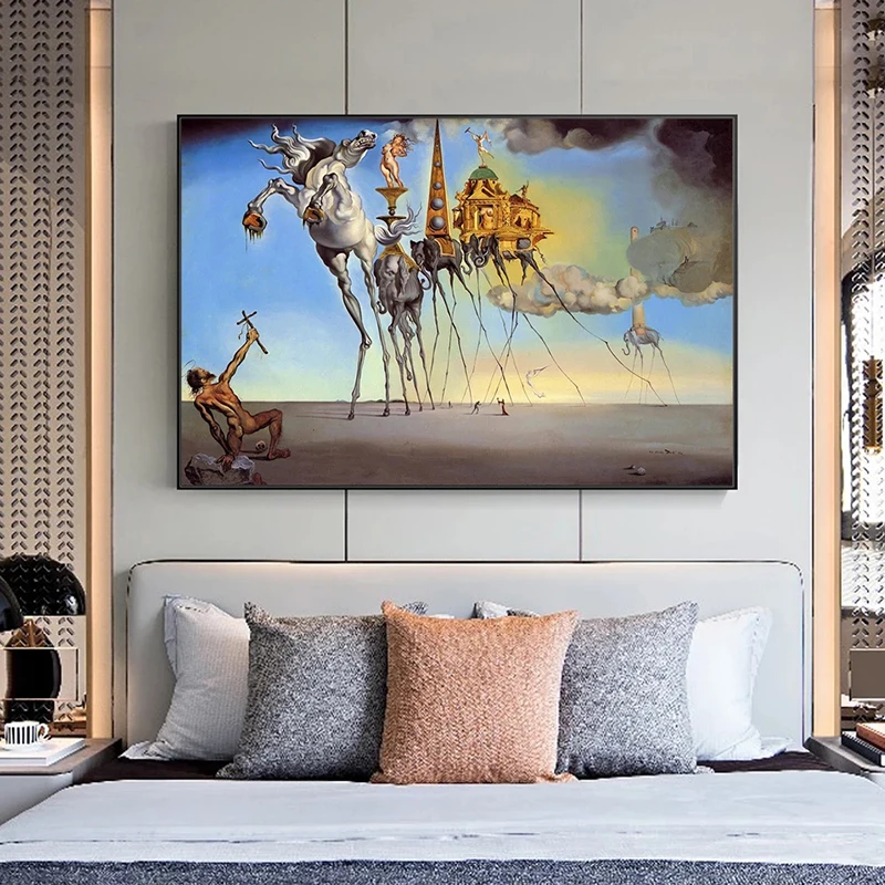 Tableau - Toile,Toile de Peinture Célèbre Surréaliste de Salvador Dali ...