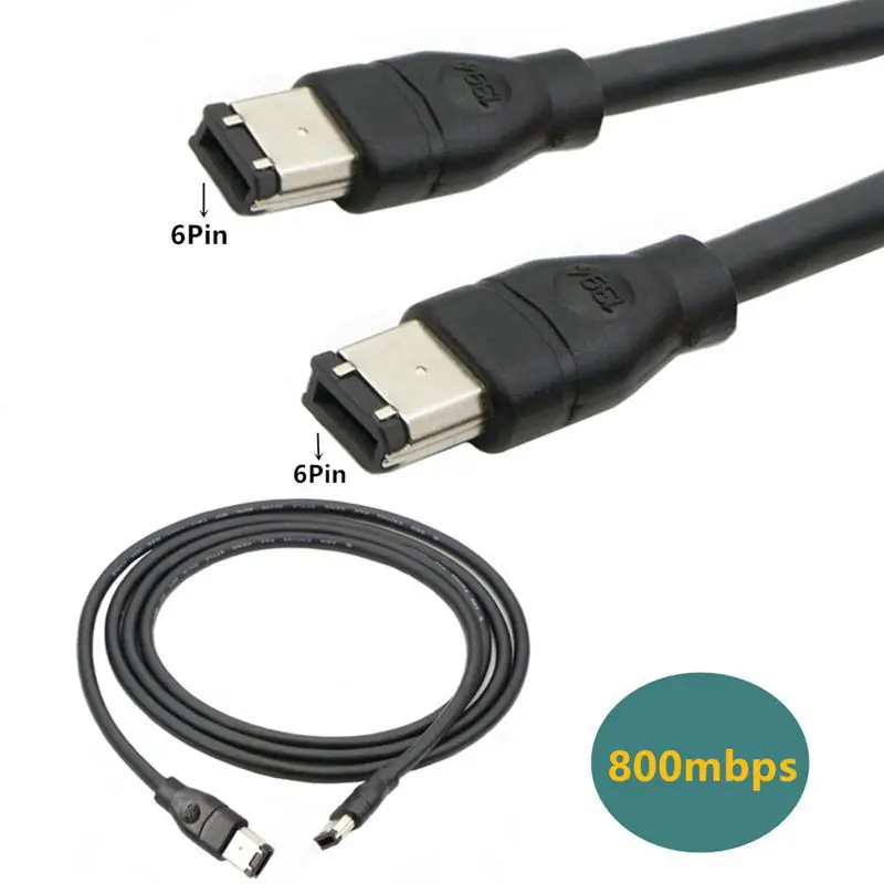 IEEE1394A Data Cable IEEE 1394 6P To 6P 6P-6P 6 Pin To 6Pin Industrial ...
