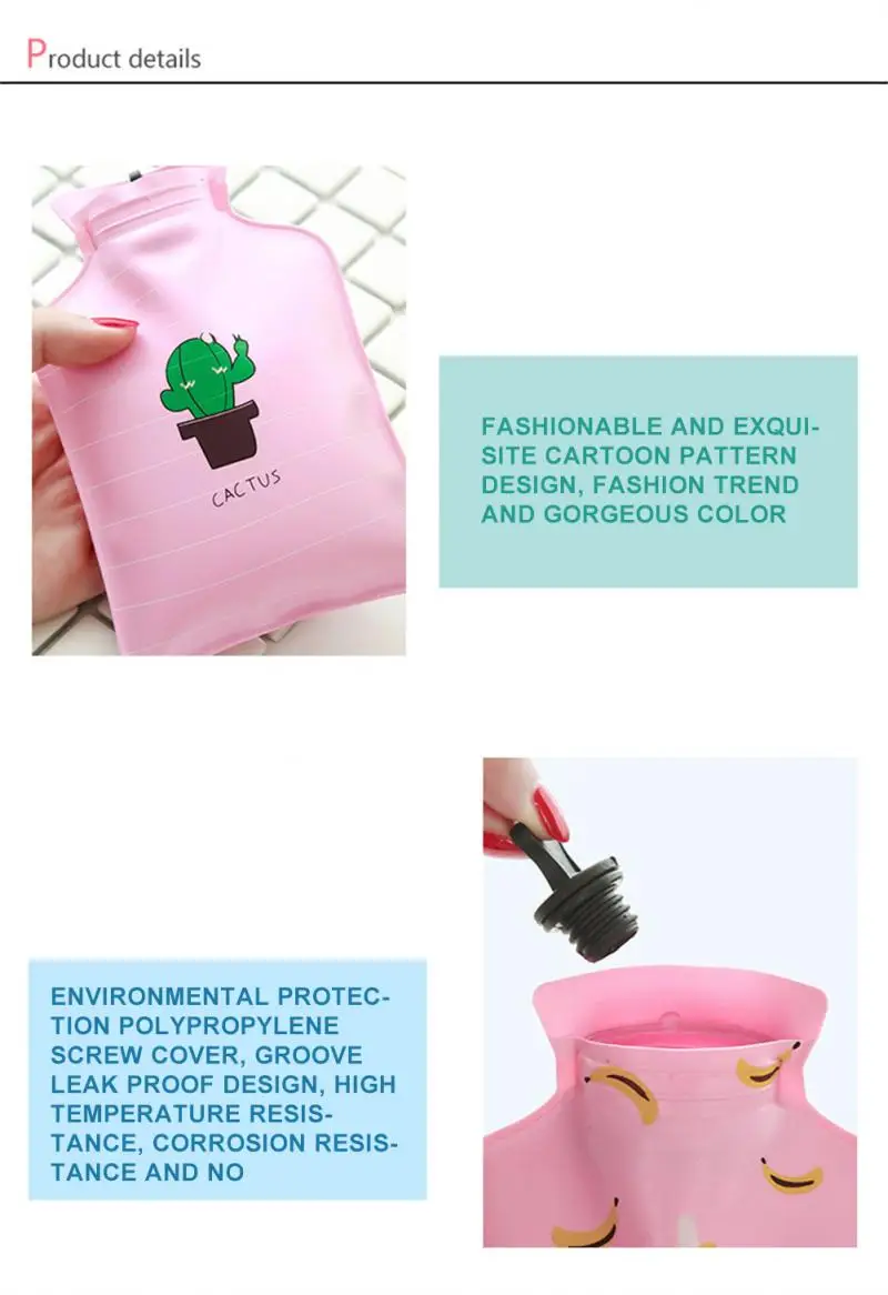 Chaufferette,Mini chauffe-main Portable anti-Explosion,sac à eau chaude réutilisable pour l ...