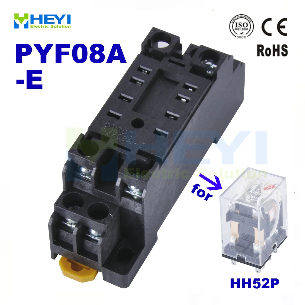 Brand New 20pcs Pyf08a-e Relay Socket Used For My2(hh52p) Relays 8pin ...
