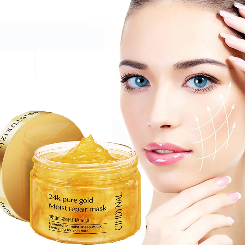 24k ouro creme de rosto colágeno anti rugas creme hidratante máscara de ...