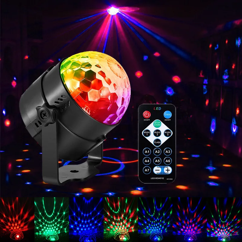 Sound-Activated-Party-Lights-with-Remote-Control-Dj-Lighting-RBG-Disco ...