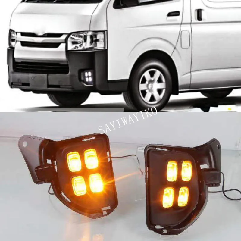 2PCS LED Daytime Running Light For Toyota Hiace 2014 - 2018 Car ...