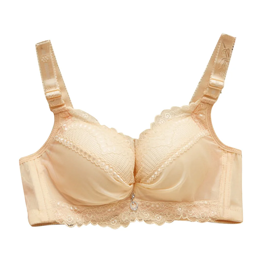 Lingerie Women Sexy Bra Deep V Neck Push Up Bra Lace Adjustable Bar ...