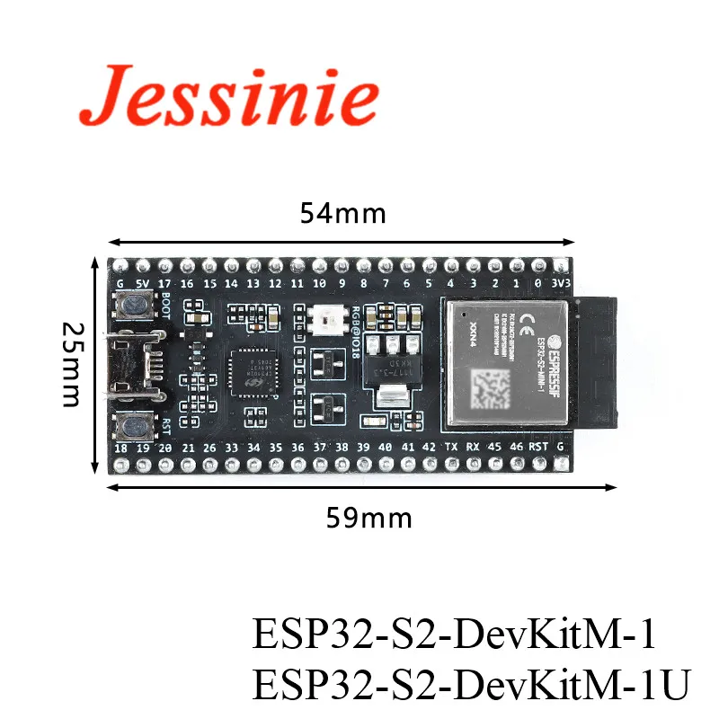 ESP32-S2-DevKitM-1 ESP32-S2-DevKitM-1U Development Board ESP32-S2 ESP32-S2-MINI-1 ESP32-S2-MINI ...