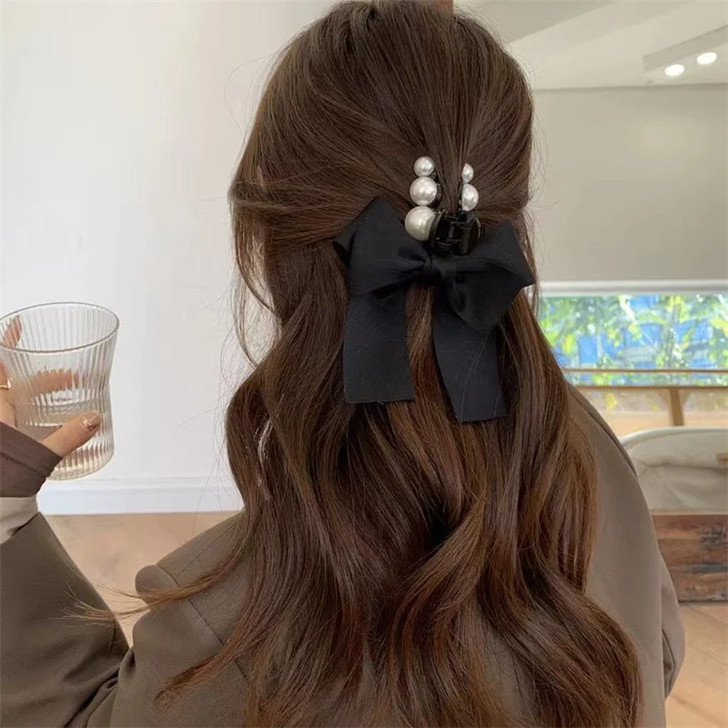 2022 Trendi Chic Mutiara Rambut Cakar untuk Wanita Anak Perempuan Jepit ...