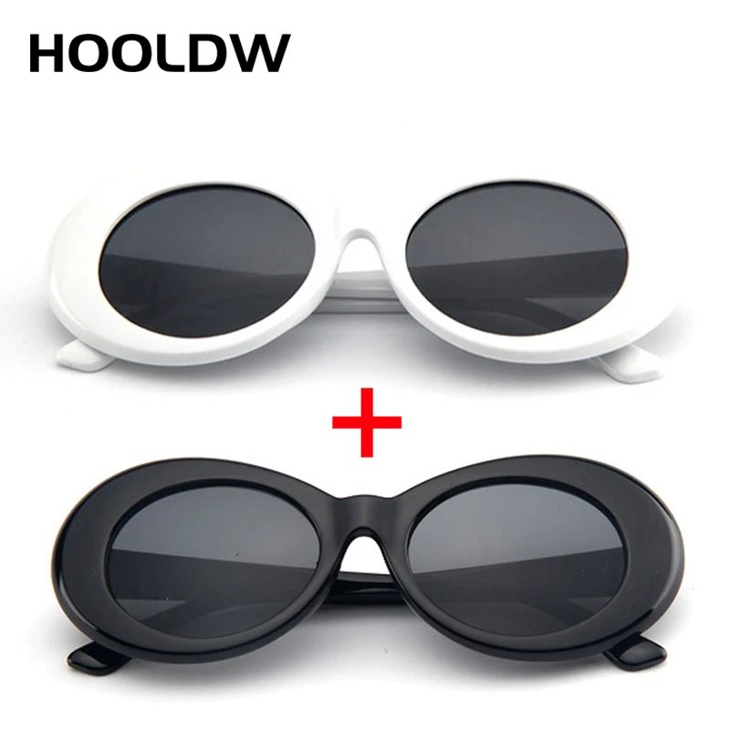 2pcs/lot Clout Goggle Kurt Cobain Sunglasses Men Women Vintage Oval ...