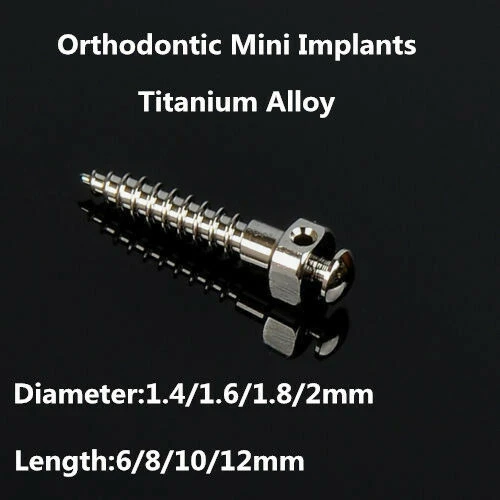 10pcs Dental Orthodontic Self-drilling Titanium Alloy Micro Implants ...