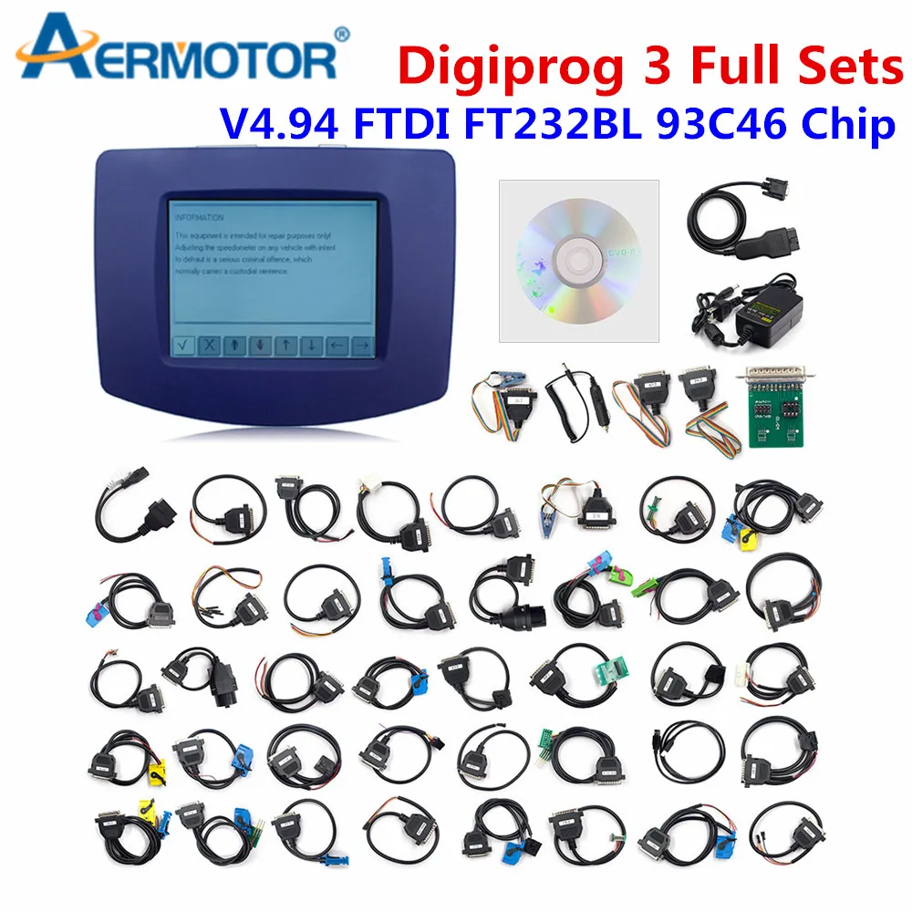 Digiprog3-FTDI-Full-Set-Cables-DIGIPROG-3-V4-94-Speed-Programmer-DigiprogIII-Mileage-OBDII ...