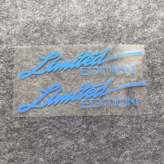 2Pcs/Set Limited Edition Car Body Stickers Refit Reflective Stickers ...