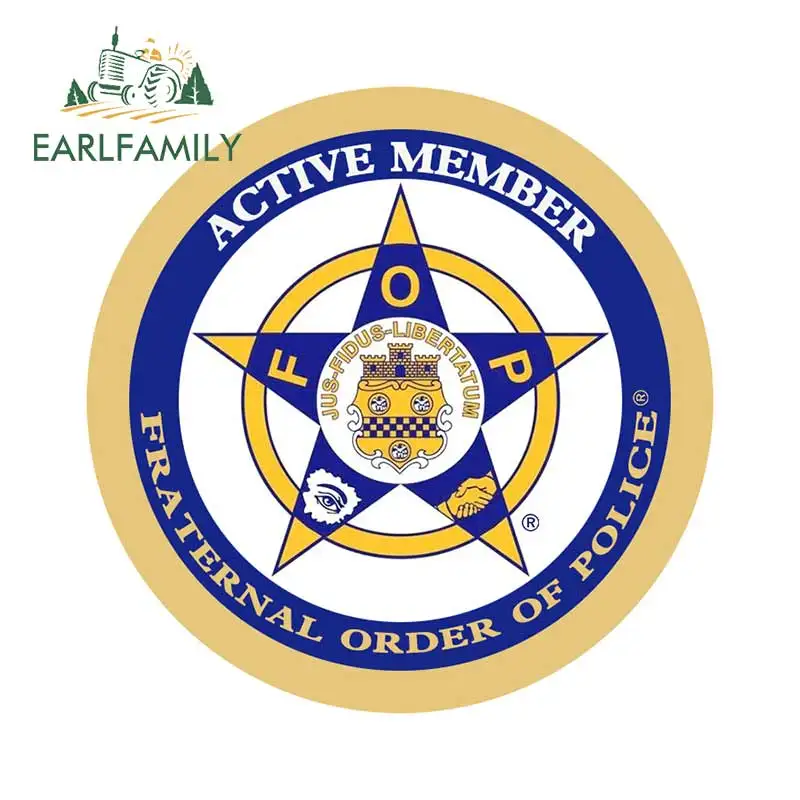Earlfamily 13cm X 13cm For Fraternal Order Of Police Decal Auto Suv ...