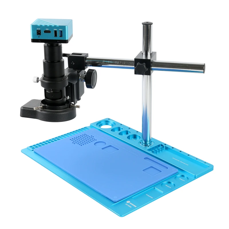 産業用ビデオ顕微鏡カメラ,320x 160xズームc,uhd,1080p,4k,sony imx334,hdmi,電話,pcb,cpu,はんだ ...