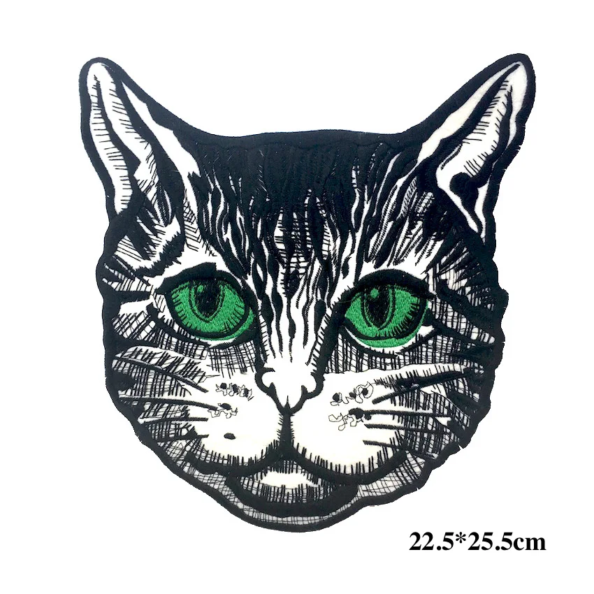 Good Quality Big Cat Head Animal Patches For Clothes Sew On Patches for ...