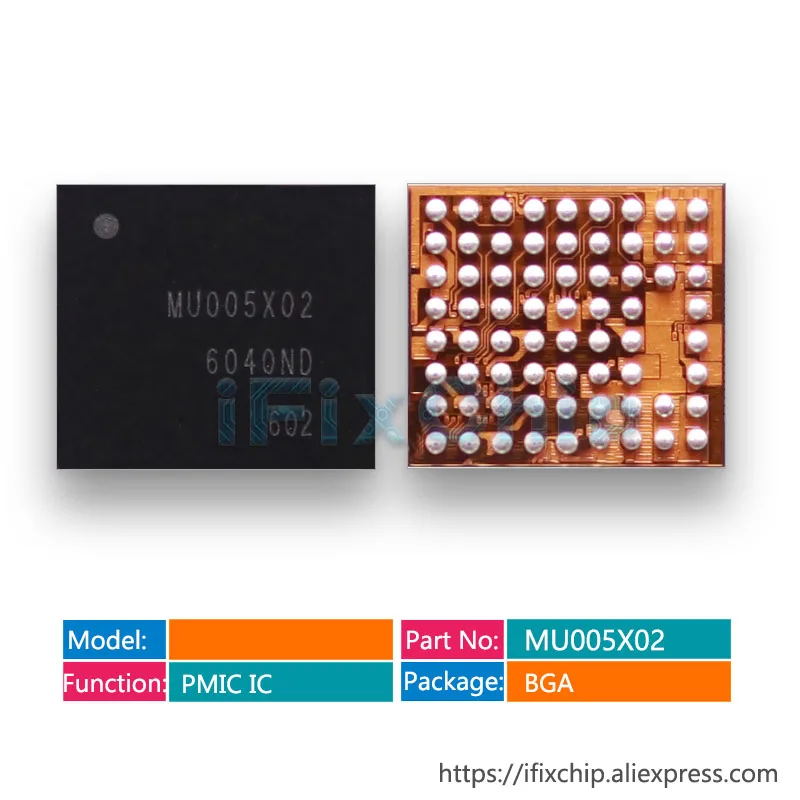 MU005X01-2 para Samsung PM IC, 3 unidades, MU005X02, S2MU005X03, MU003, M005X02, M005X01 ...