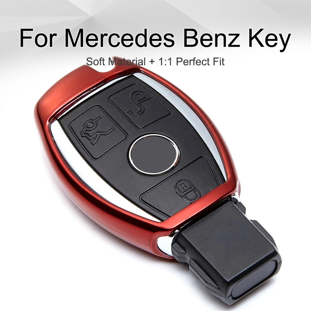 Tpu Car Key Case Cover Styling Pendant Accessories For Mercedes Benz ...