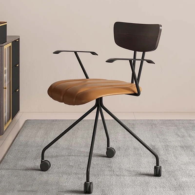 Nordic-Wrought-Iron-Study-Computer-Chair-Home-Furniture-Designer-Office ...