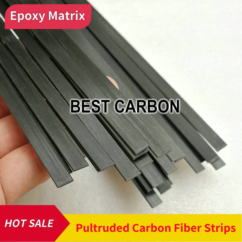 Free Shipping 500mm Length Pultruded Carbon Fiber Strip,crp Strip ,cfk ...