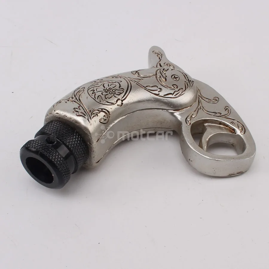 1xGun Pistol Handle Style Car Gear Knob Handles Gear Shift Knob Manual ...