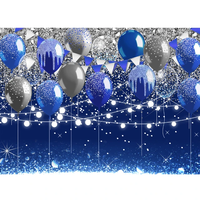 Royal Blue And Silver Background