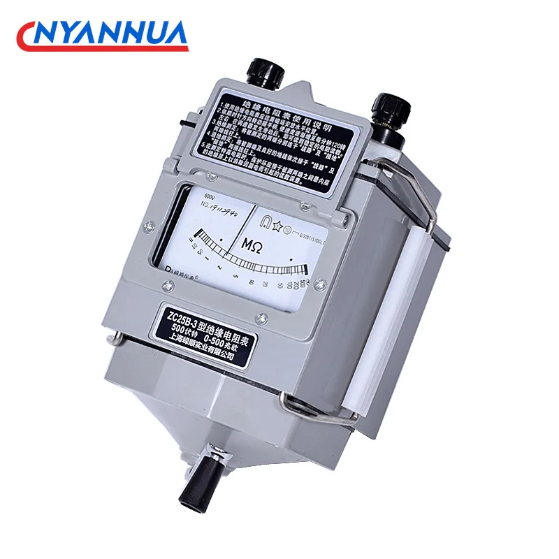 ZC25-4-1000V-Insulation-Resistance-Tester-ZC25-Electrician-Shake-Meter ...