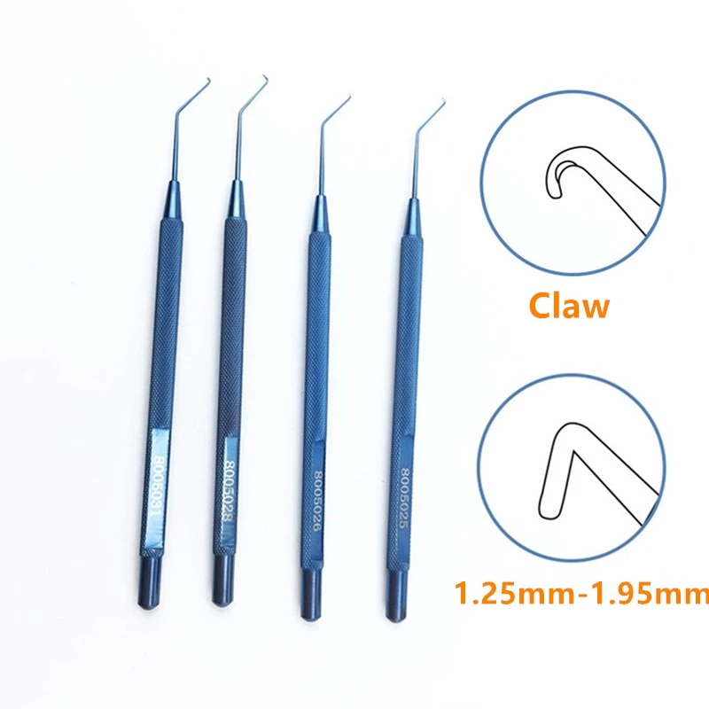 Titanium Ophthalmic Phaco Chopper Hook 4 Types Claw/1.25mm/1.5mm/1.95mm ...