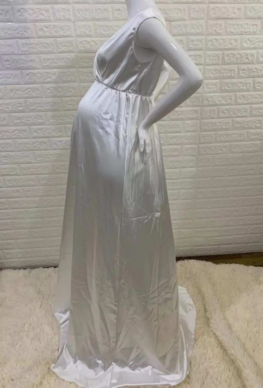 New Velvet Silk Maternity High-Quality Pregnant Women Loose Photography ...