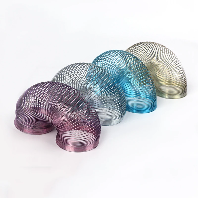 FINEWE-Metal-Rainbow-Circle-Funny-Classic-Wave-Spring-Circle-Children ...