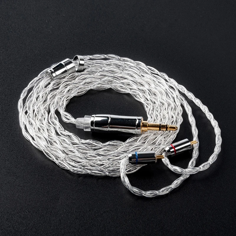 KBEAR 4 Core pure silver upgrade earphone cable
