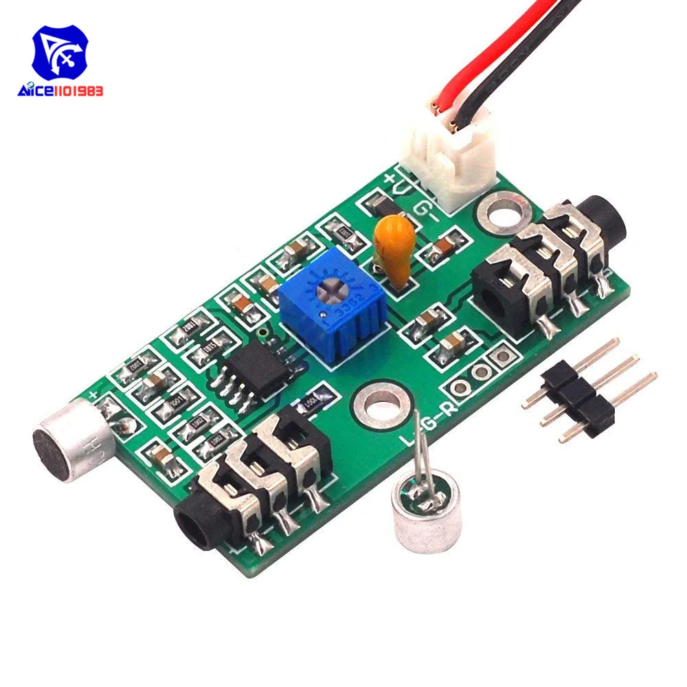 Microphone Pickup Microphone Amplifier Module Adjustable Audio ...