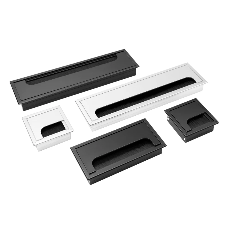 Aluminum Alloy Table Desk Rectangle Wire Cable | Cable Table Cover ...