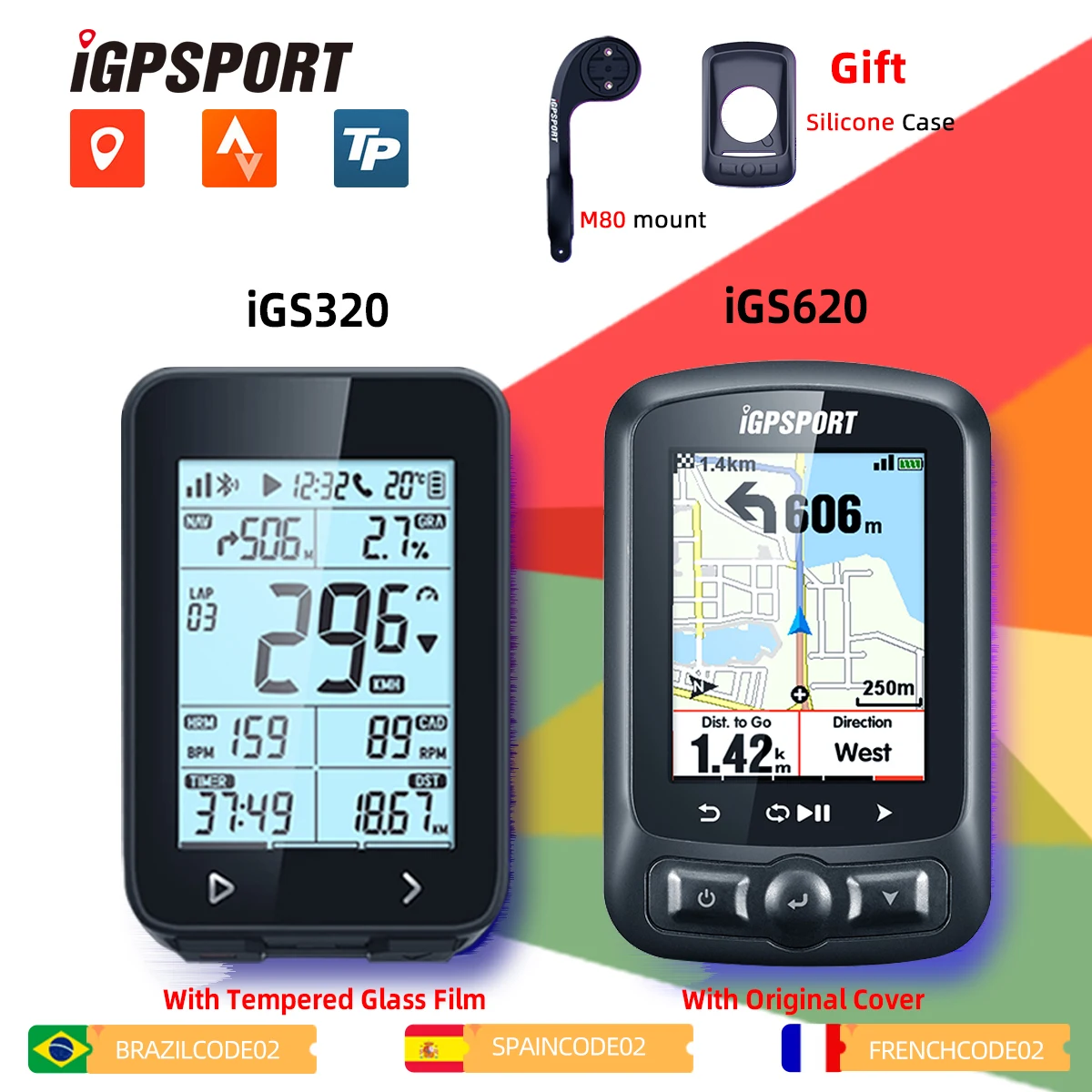 IGPSPORT IGS620 IGS520 IGS50S 320 무선 자전거 GPS 속도계, 알림 개미 + 블루투스 방수 ...