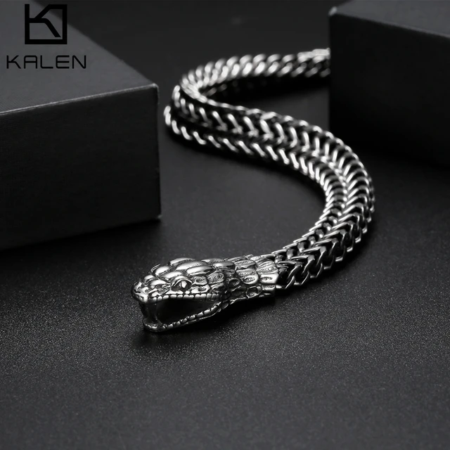 Silver Snake Bracelets For Men