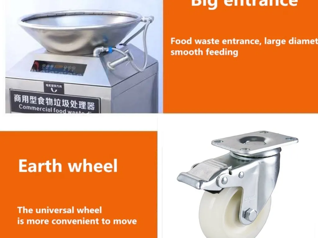 Food Waste Processor Grinding Technology Bone Shell Vegetable and Fruit ...