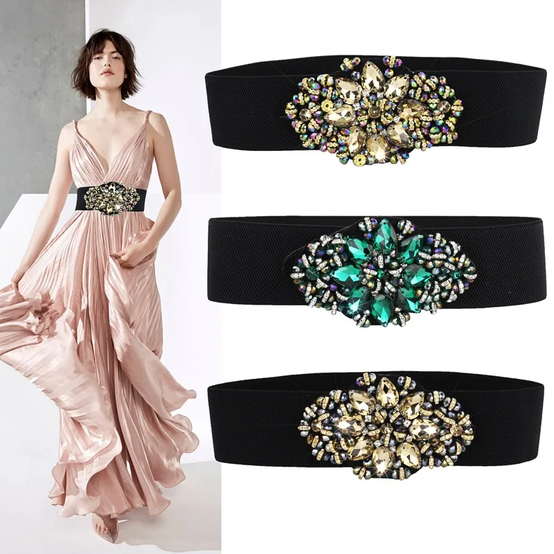 Drag Queen Elegant Elastic Rhinestone Belt - Queerks™