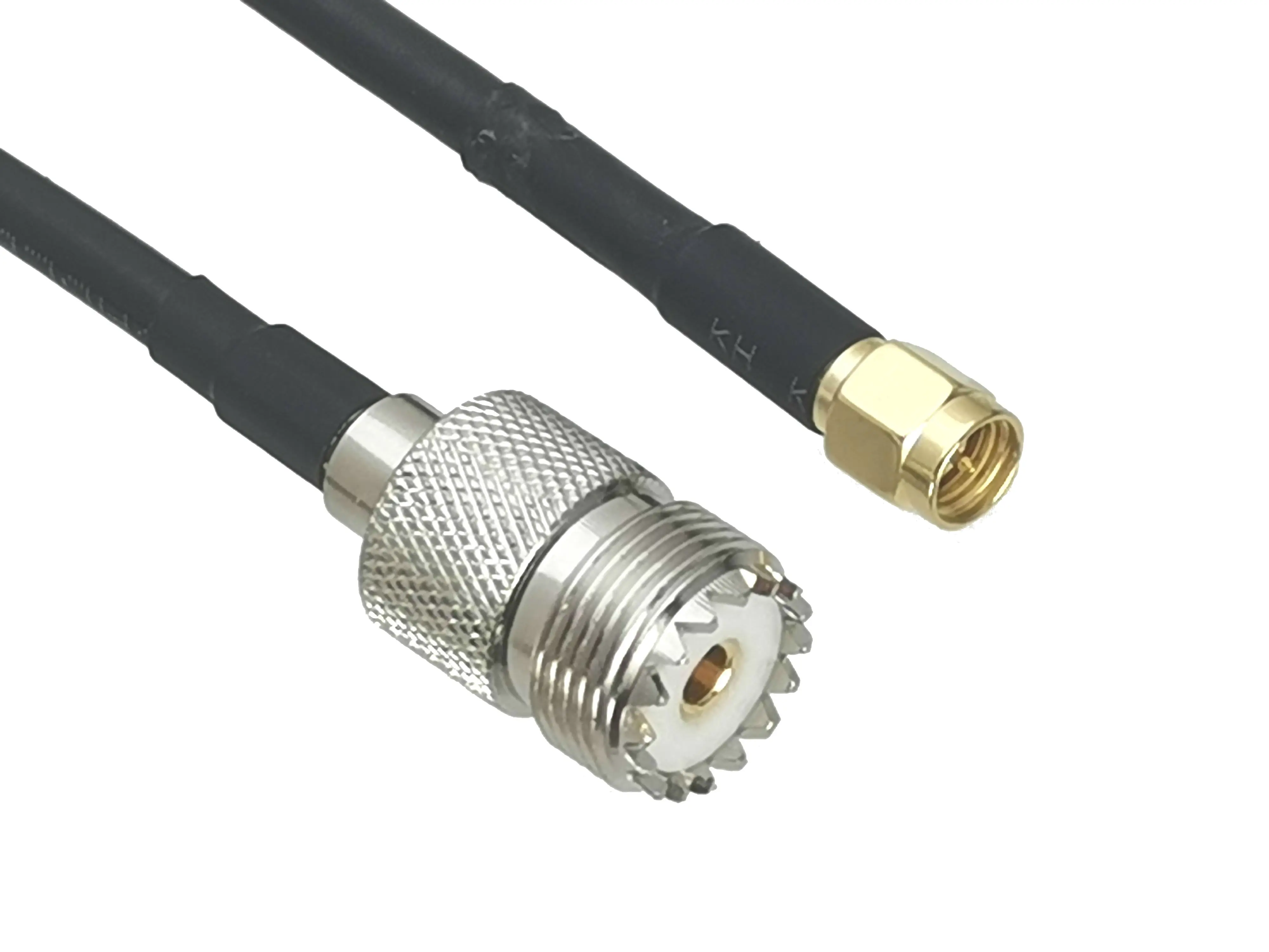 1pcs Rg58 Cable Uhf So239 Female Jack To Sma Male Plug Connector Rf Coaxial Straight 6inch~20m ...