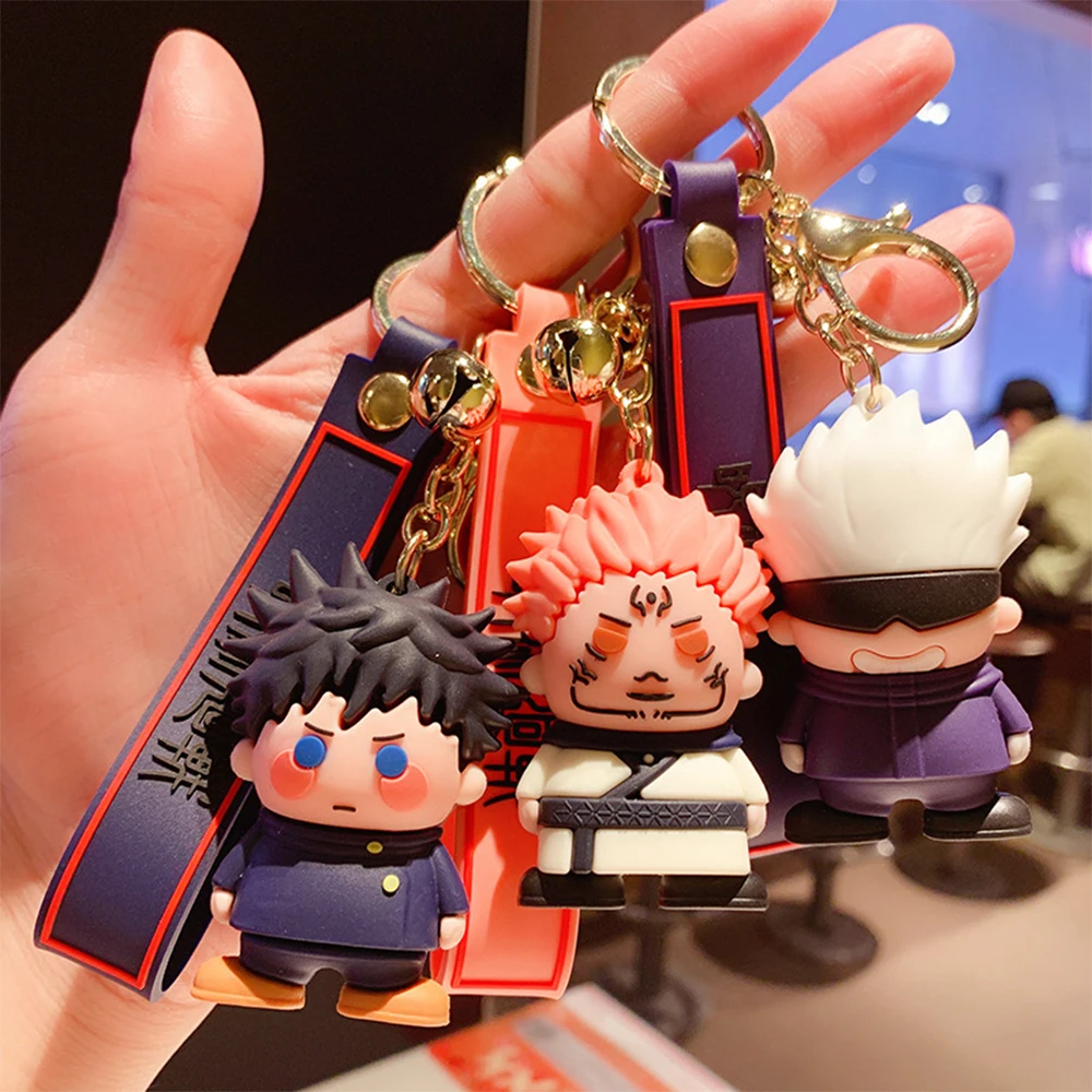 Anime Jujutsu Kaisen Gojou Keychain Cosplay Cute Yuji Itadori Fushiguro ...