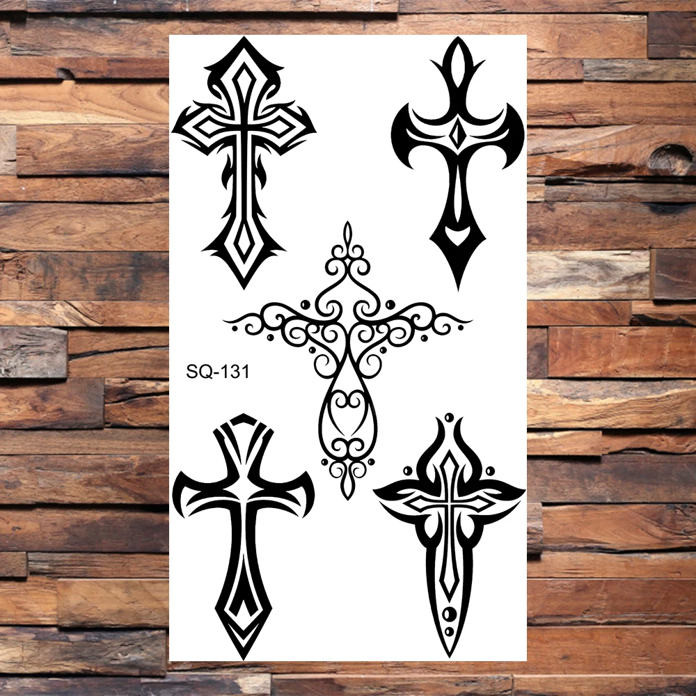 Girly Cross Tattoo Sketches
