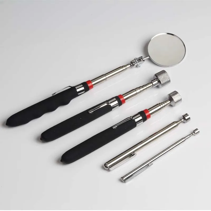 5Pcs Car Repair Tools Pick up Tool Set Telescoping Inspection Mirror ...